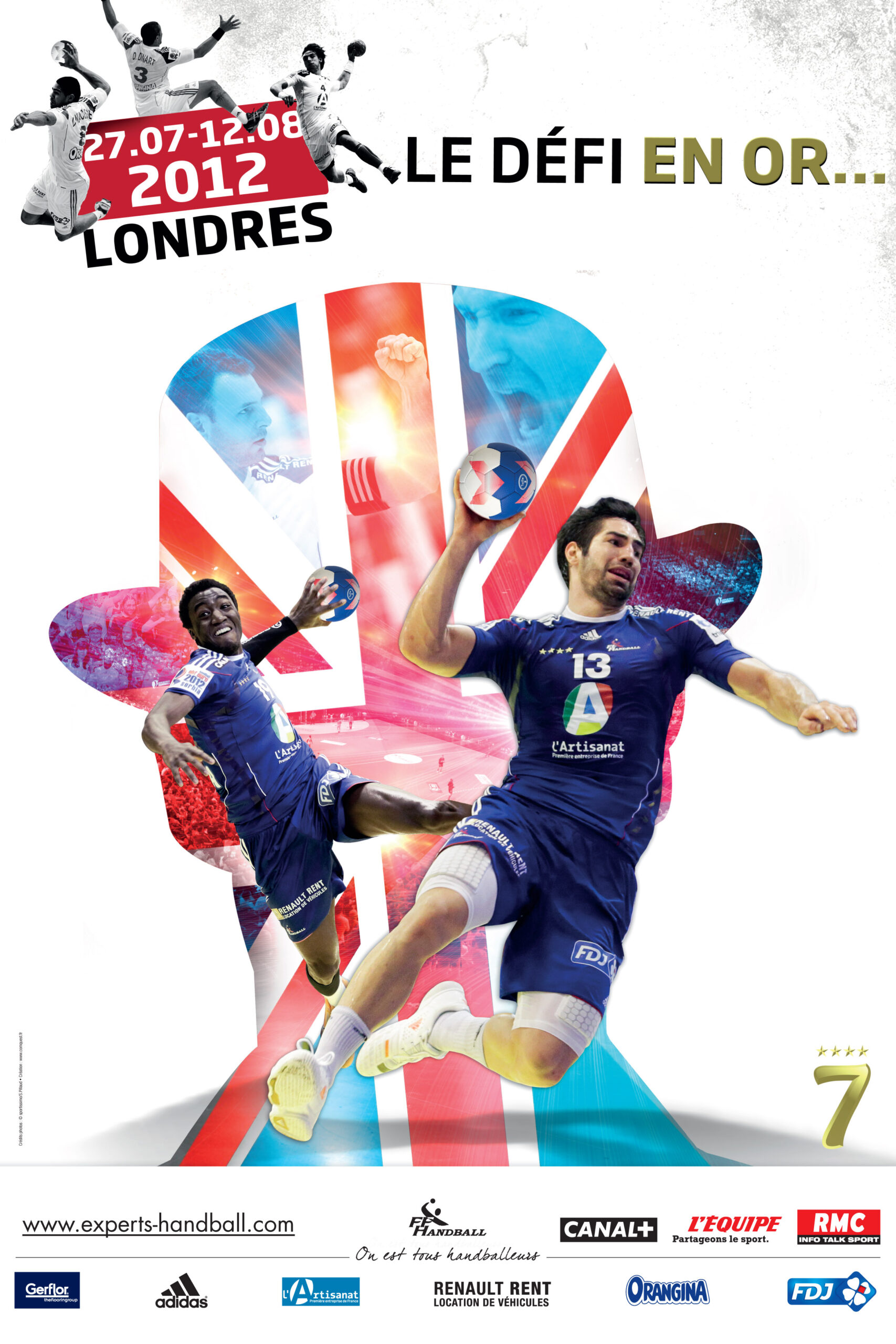 L'affiche officielle de la campagne JO - FFHandball
