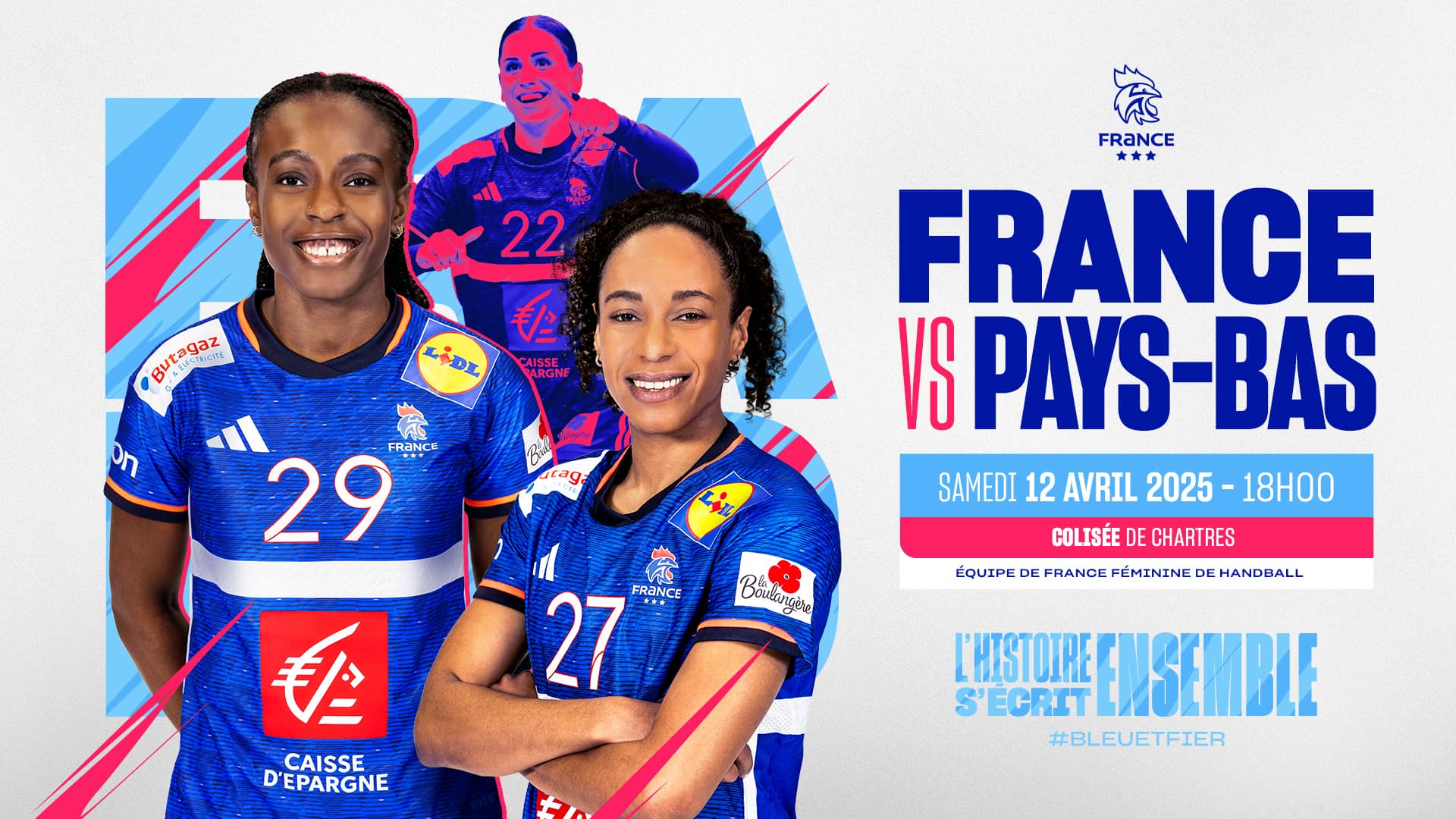 FRANCE vs. PAYS-BAS - Match amical - Chartres - FFHandball